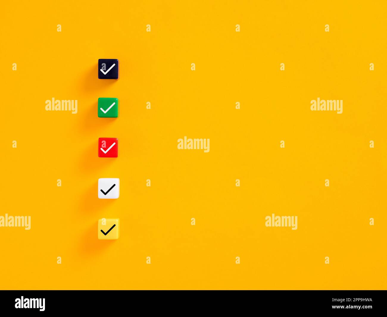 Checklist, questionnaire, to do list or business planning concept ...
