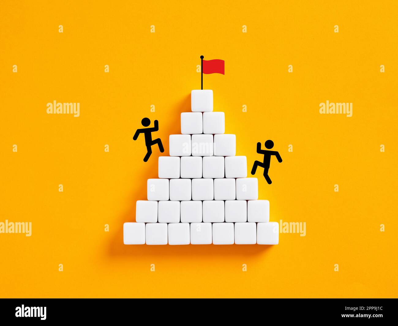 Competition for goals and achievement. Racing to the to and leadership ...