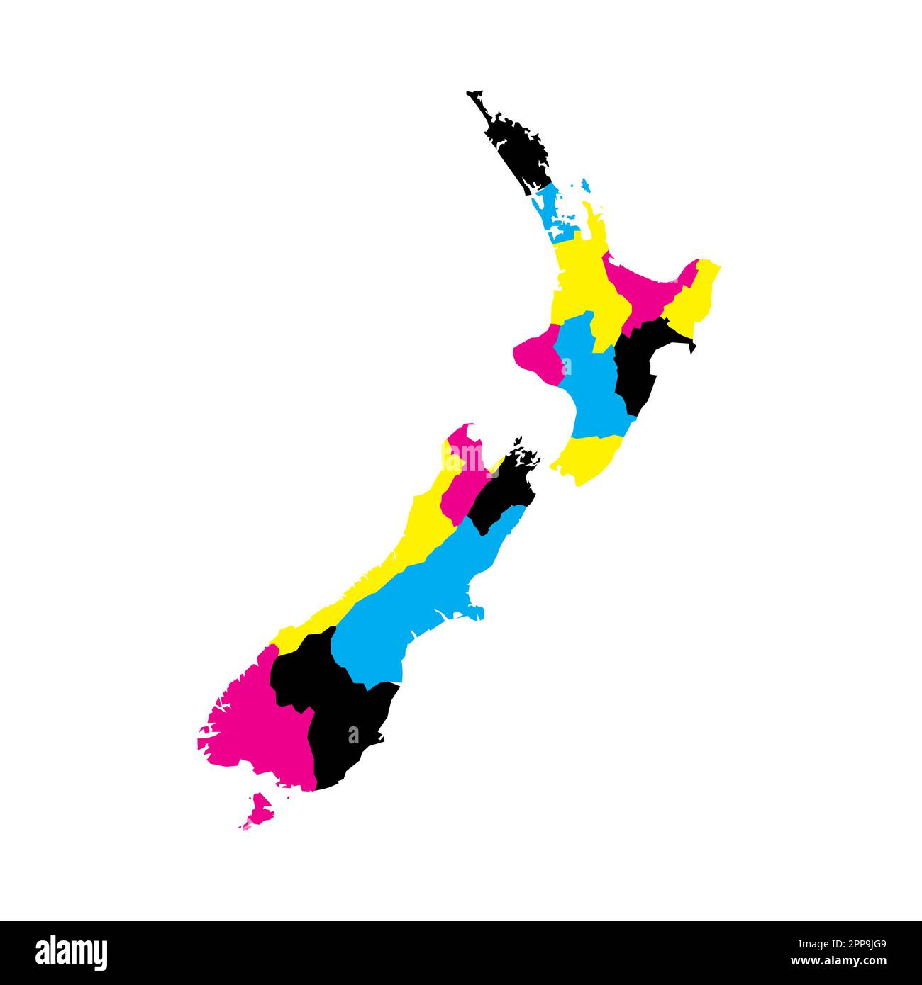 New zealand blank map hi-res stock photography and images - Alamy
