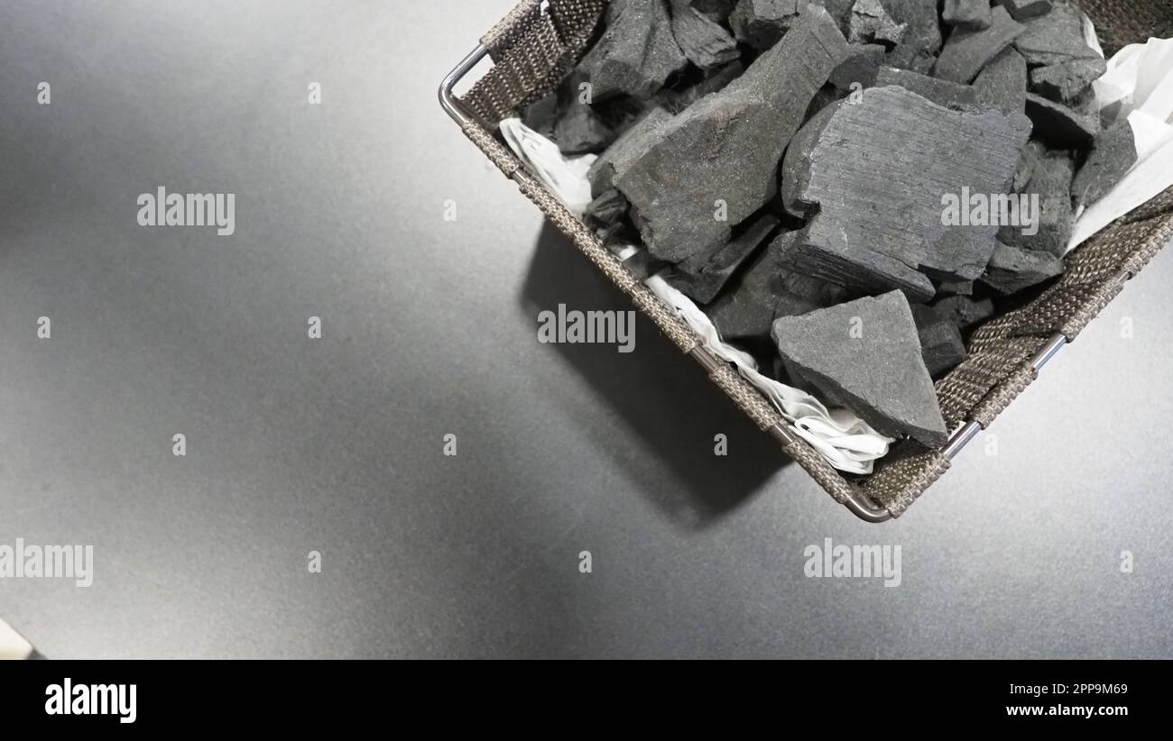 Natural wood charcoal traditional charcoal or hard wood charcoal on ...