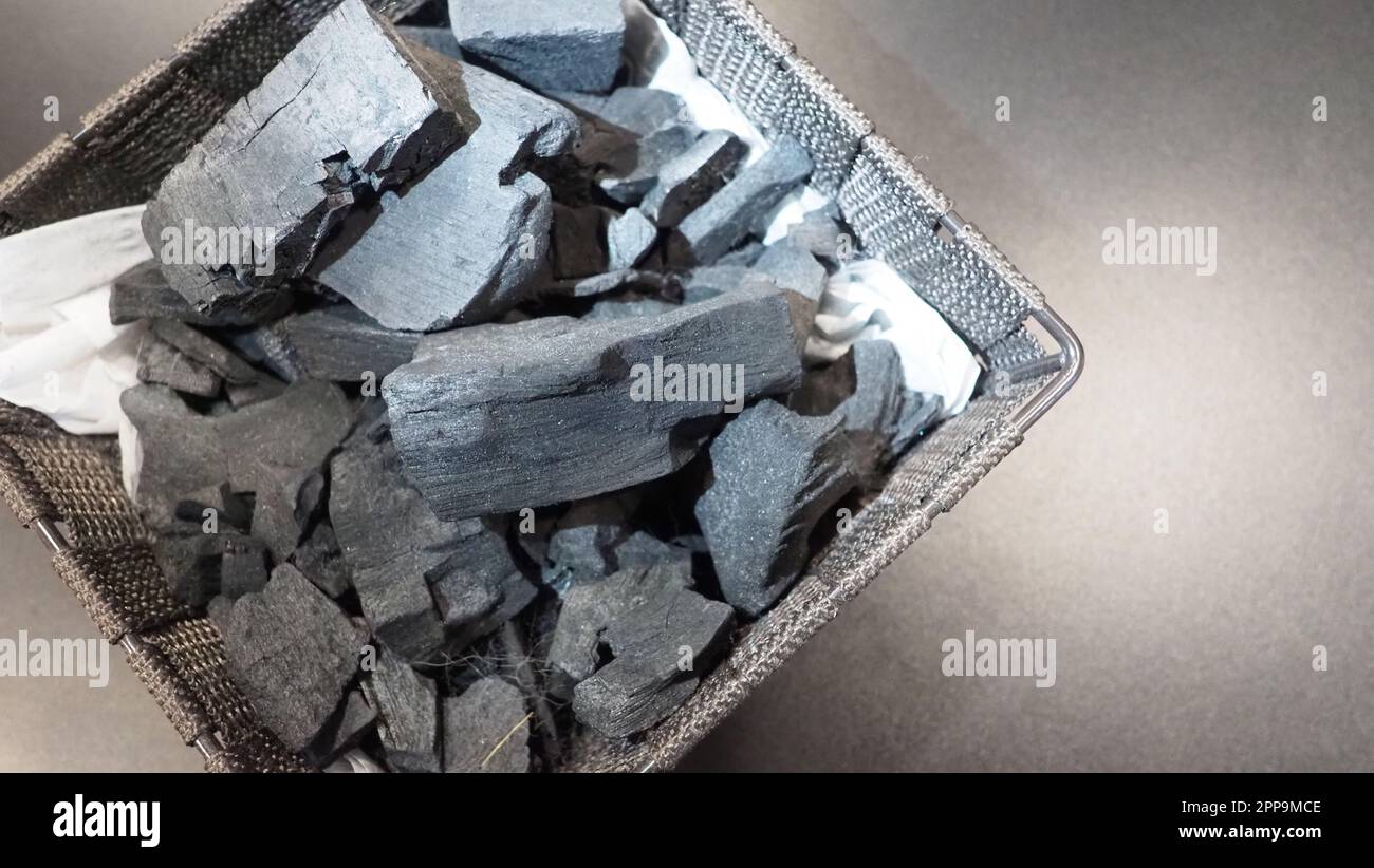 Natural wood charcoal traditional charcoal or hard wood charcoal on ...