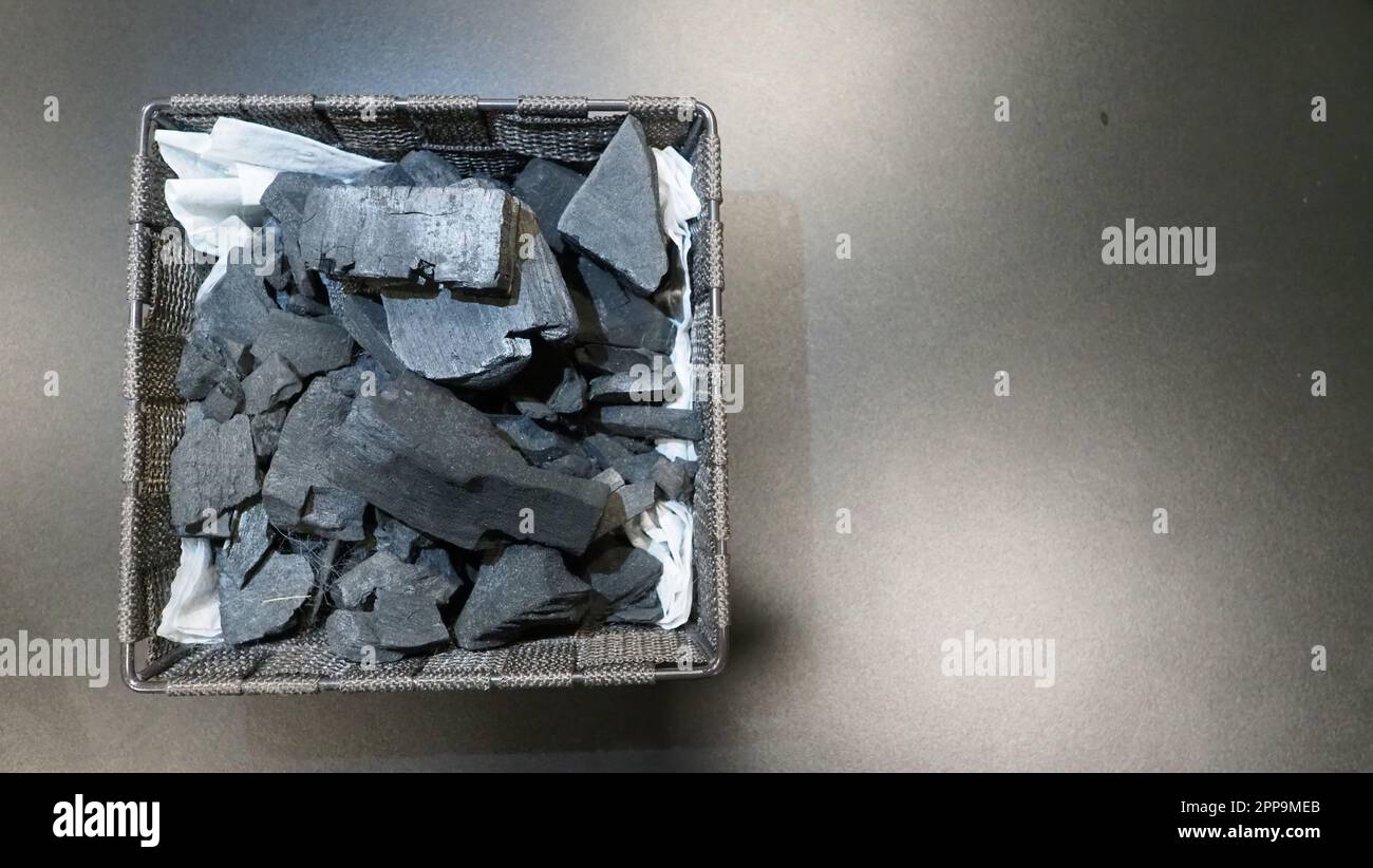 Natural wood charcoal traditional charcoal or hard wood charcoal on ...