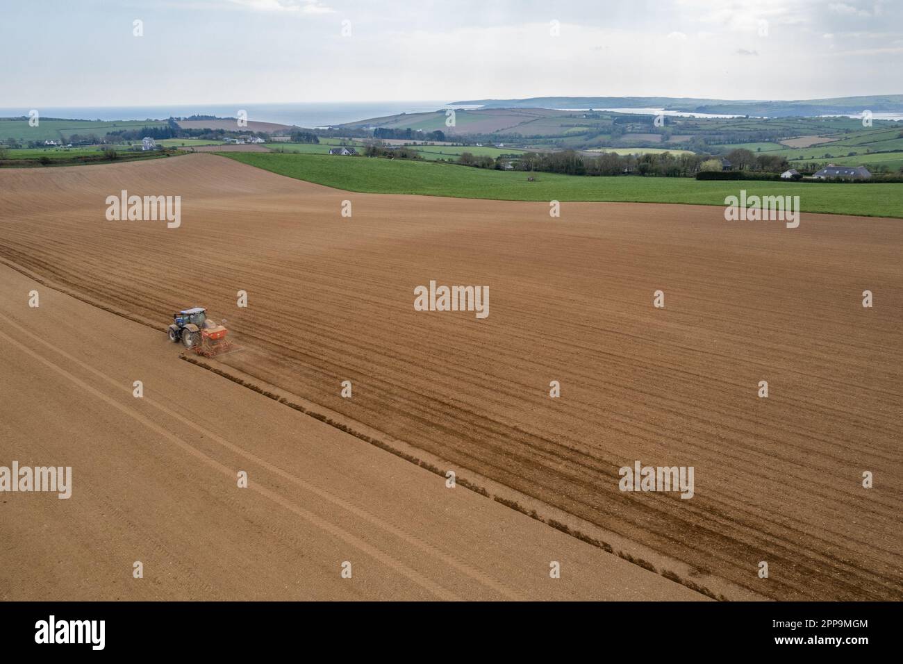 Boxtown, West Cork, Ireland. 22nd Apr, 2023. Tillage farmer Tim O ...