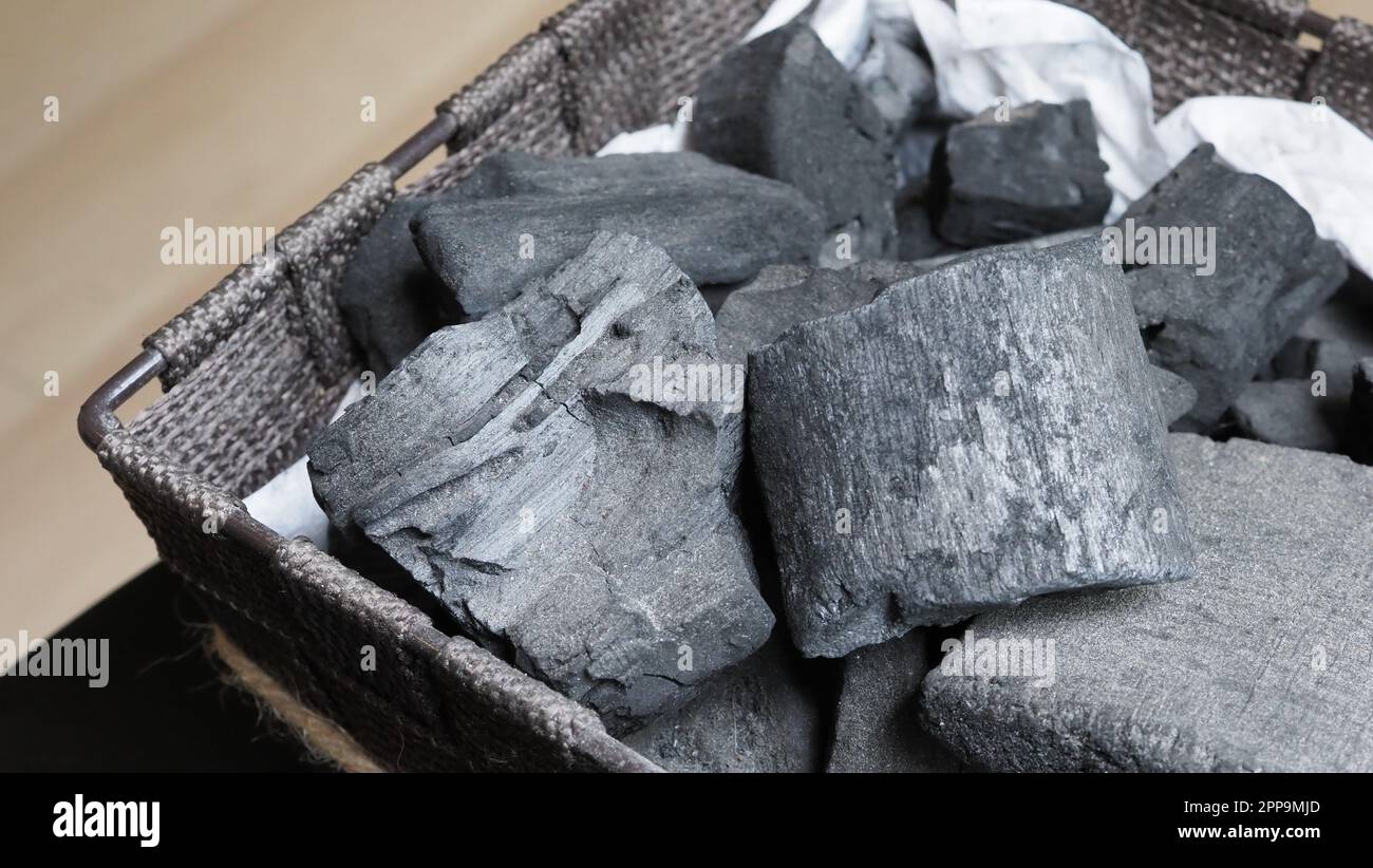 Natural wood charcoal traditional charcoal or hard wood charcoal on ...