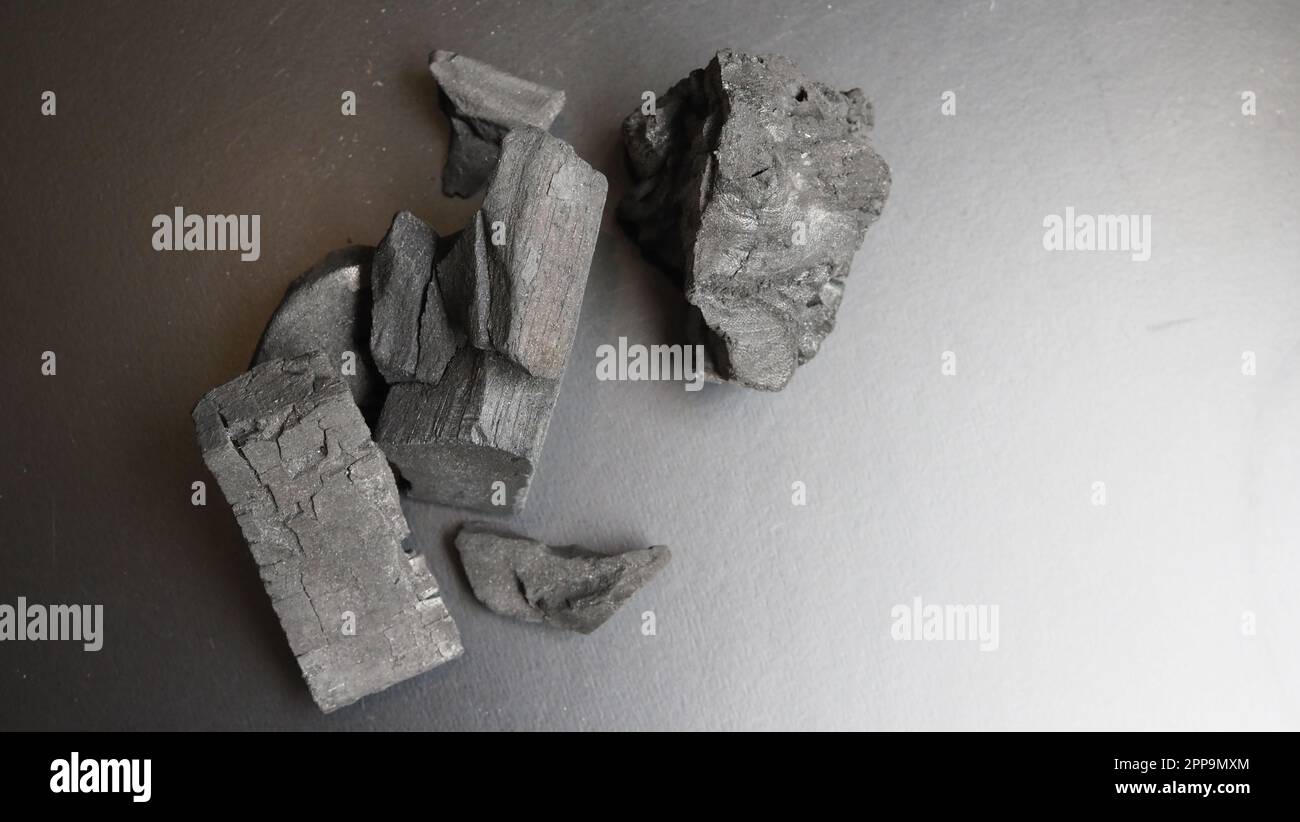 Natural wood charcoal traditional charcoal or hard wood charcoal on ...