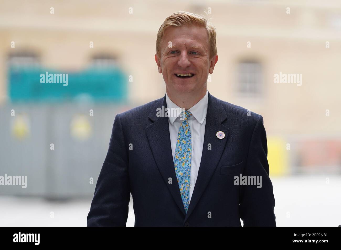 Deputy Prime Minister Oliver Dowden arrives at BBC Broadcasting House ...