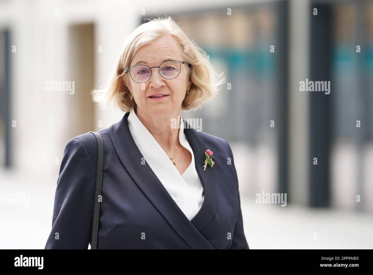 Amanda Spielman , Ofsted chief inspector arrives at BBC Broadcasting ...