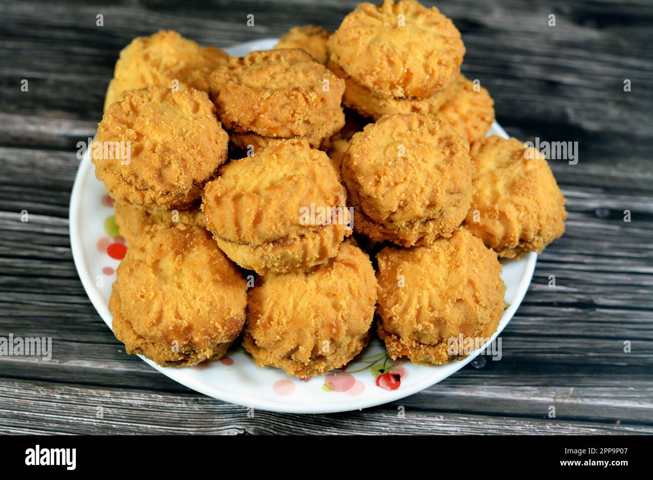 A pile of traditional Arabic cookies for celebration of Islamic ...