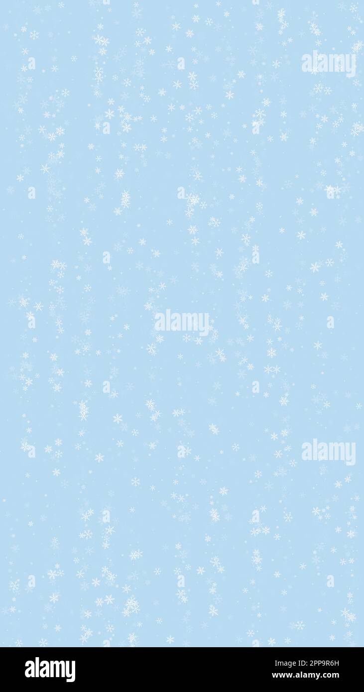 Falling snowflakes christmas background. Subtle flying snow flakes and ...