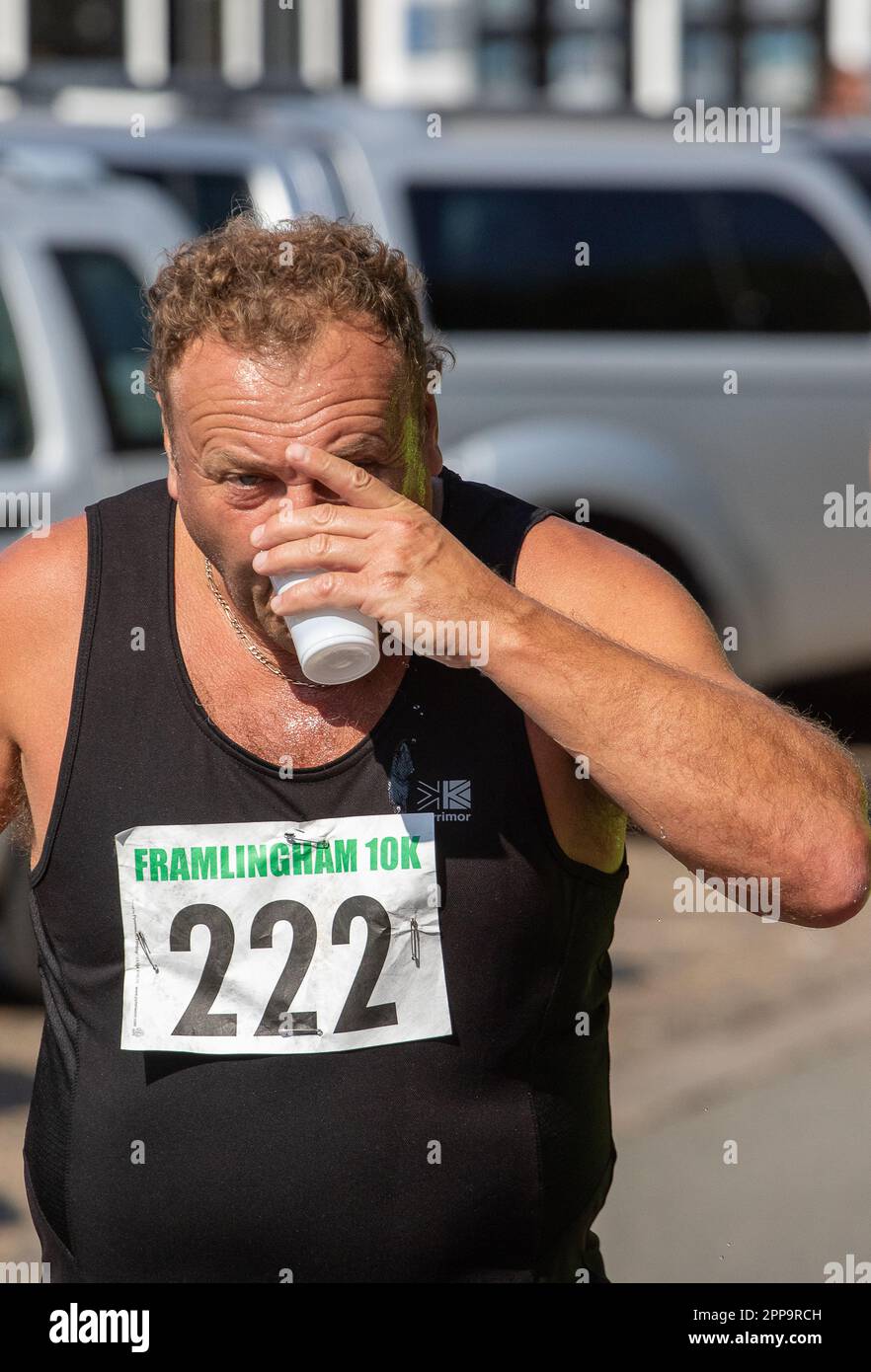 Runner drinks water hi-res stock photography and images - Alamy