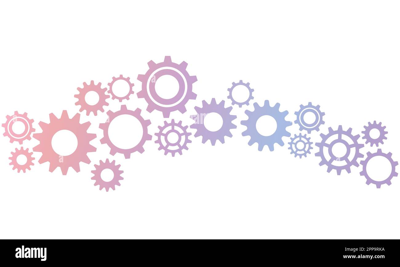 Background with gears with a beautiful gradient Stock Vector Image ...
