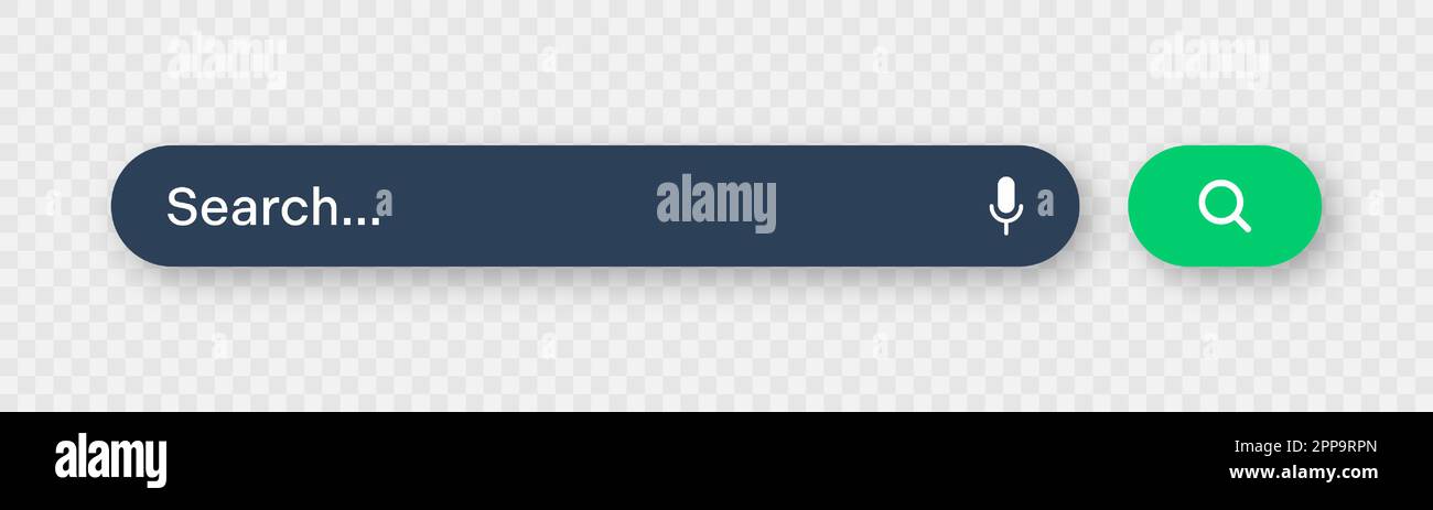 Search bar with round corners. Internet browser engine with search box ...