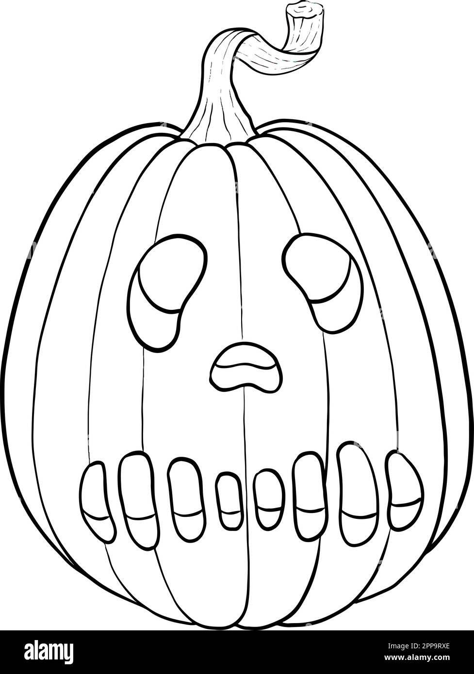 Vector set of halloween pumpkins. Haloween Jack O'Lantern illustrations ...