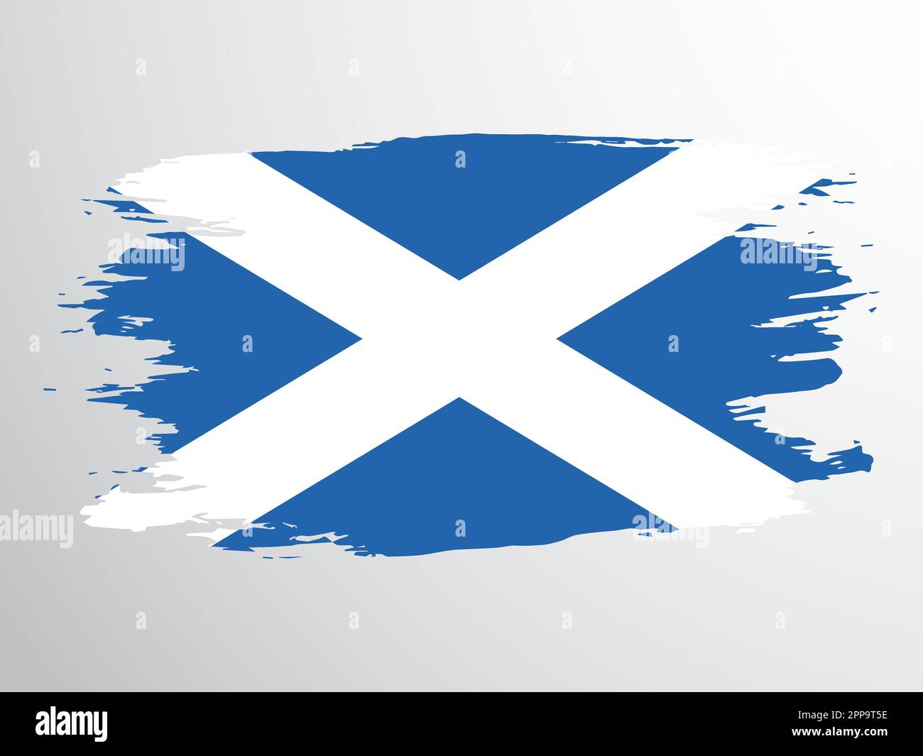 Vector flag of Scotland drawn with a brush Stock Vector Image & Art - Alamy