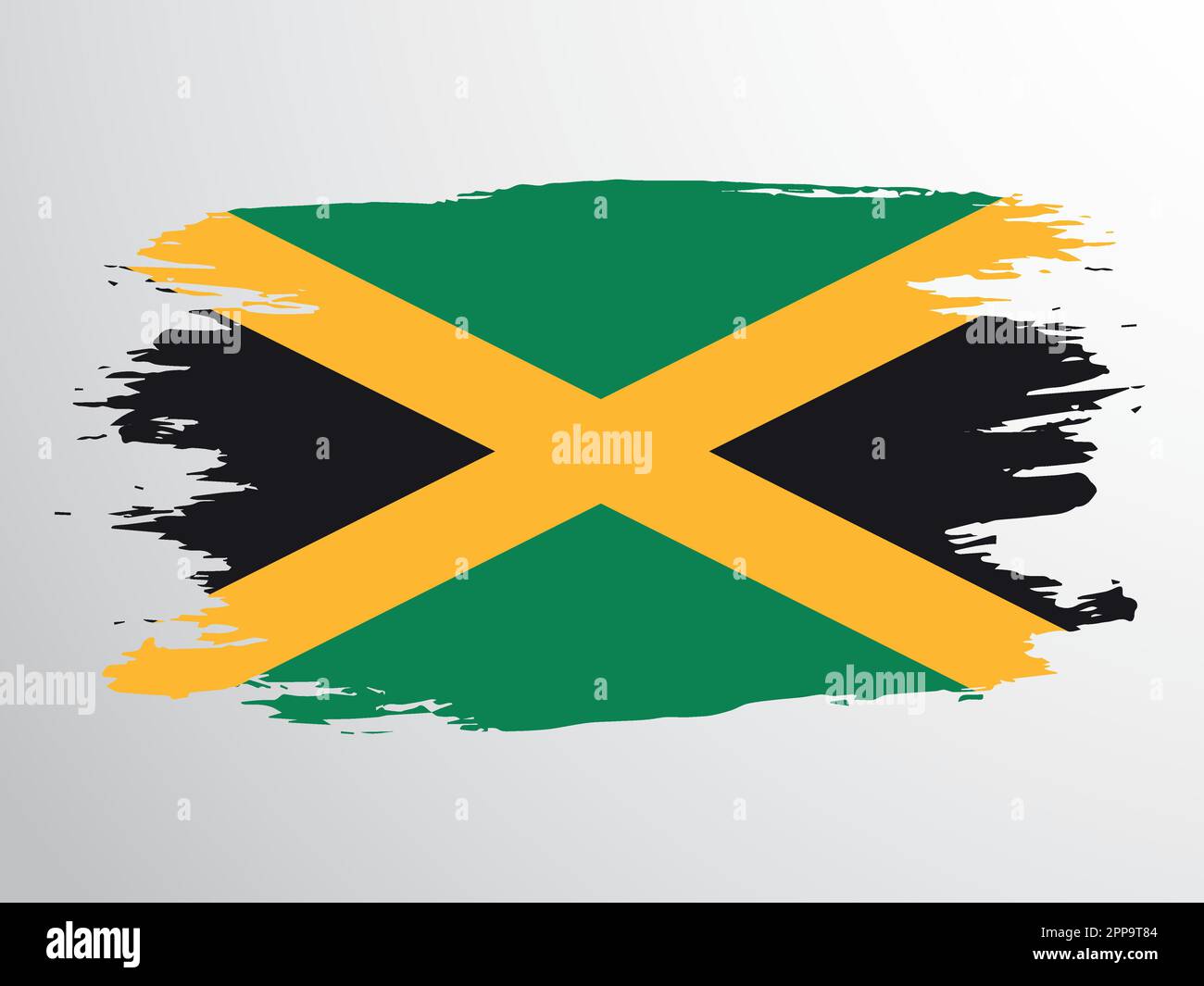 Brush vector flag of Jamaica Stock Vector Image & Art - Alamy
