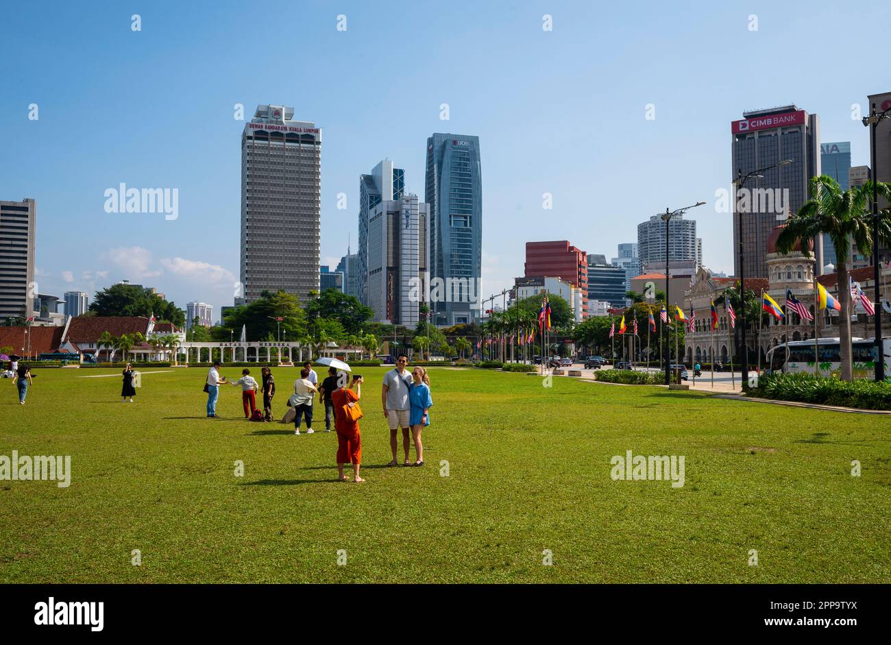 Merdeka Square, landmark colonial style square, Kuala Lumpur, Malaysia ...