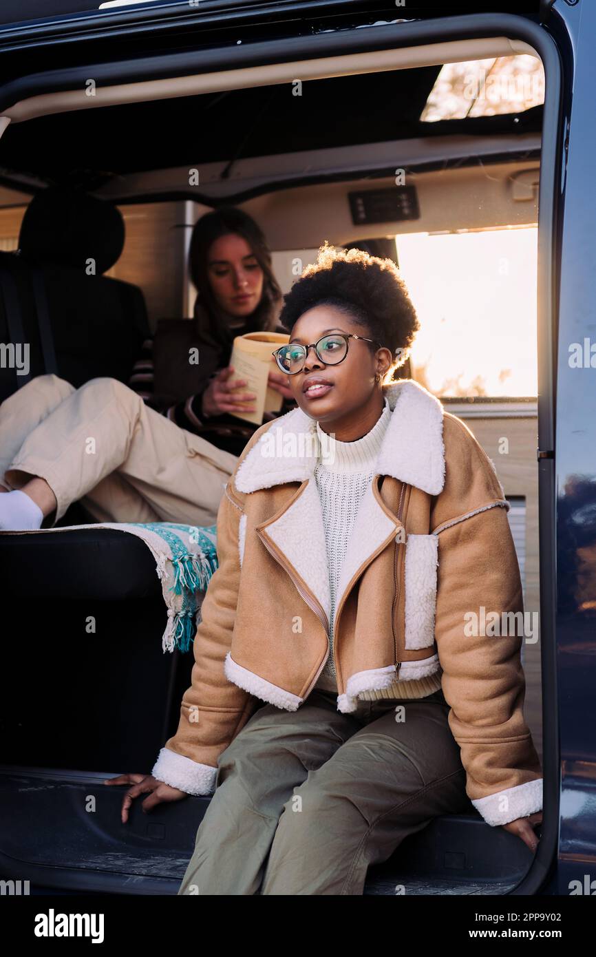 Young camper van african travel hi-res stock photography and images - Alamy