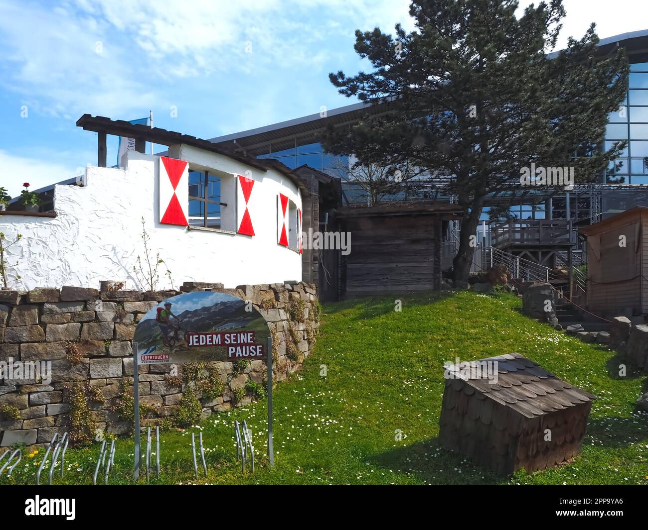 ski hall architecture in the Alpenpark Neuss in Germany with solar ...
