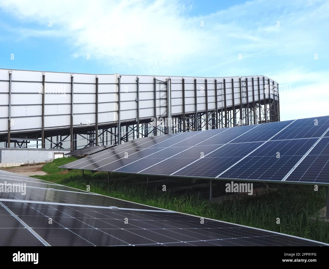 ski hall architecture in the Alpenpark Neuss in Germany with solar ...