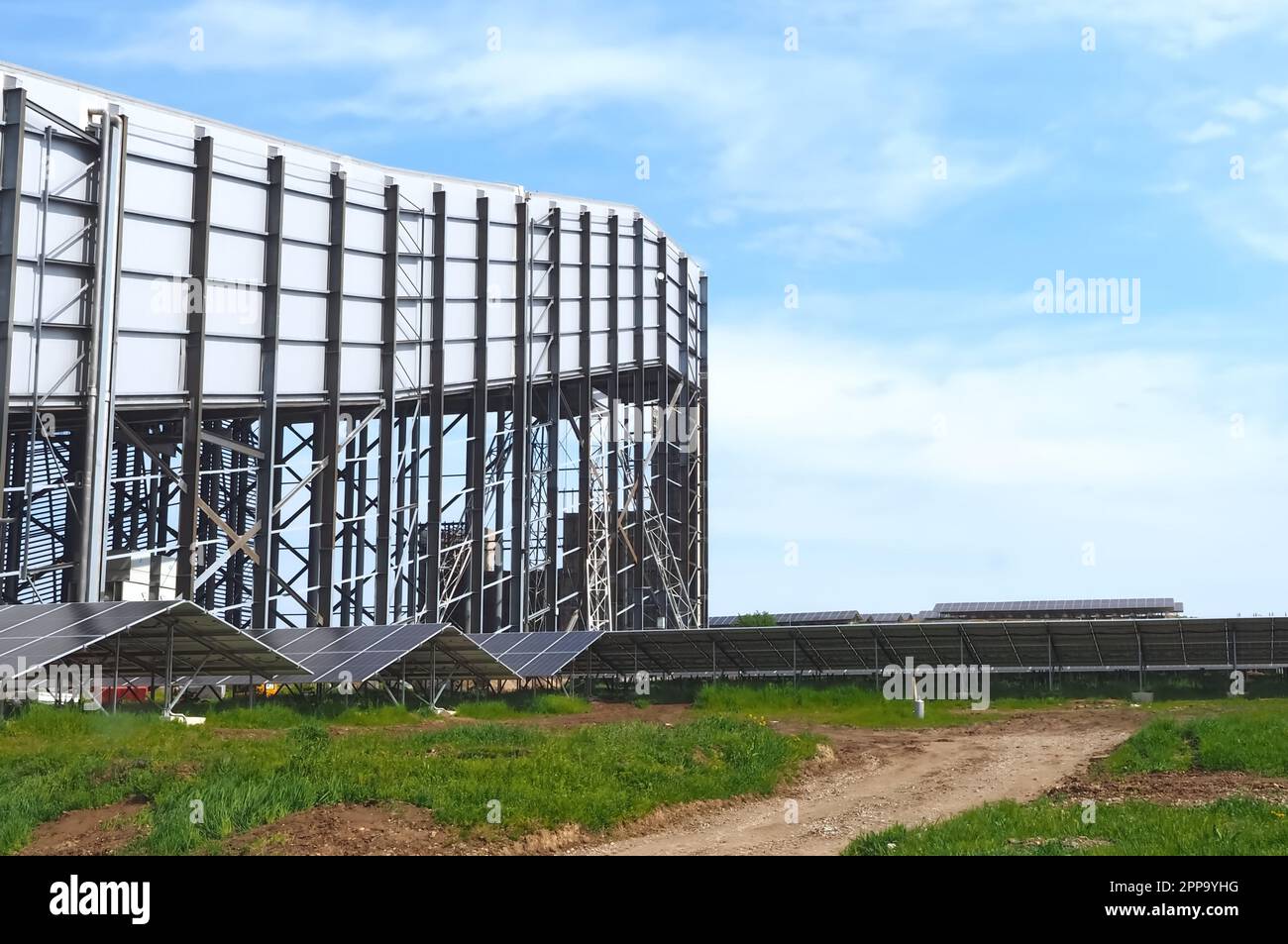 ski hall architecture in the Alpenpark Neuss in Germany with solar ...