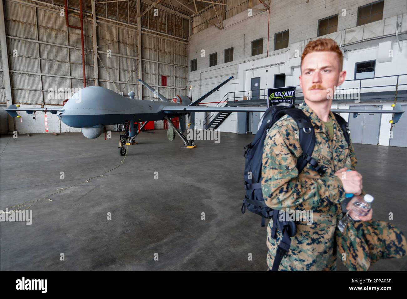 Subic Bay, Bataan, The Philippines. 23rd Apr, 2023. A US soldier ...