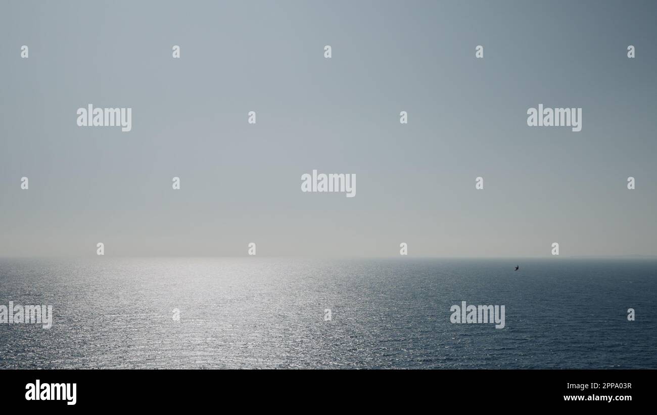 mediterranean sea background with beautiful azure color, wide photo ...