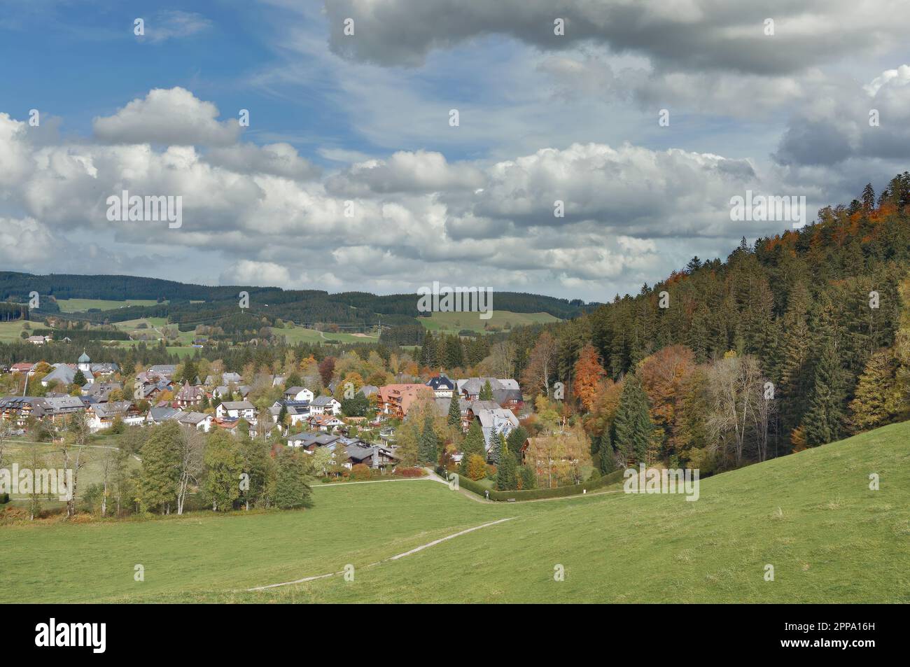 Village of Hinterzarten in Black Forest,Baden-Wuerttemberg,Germany ...