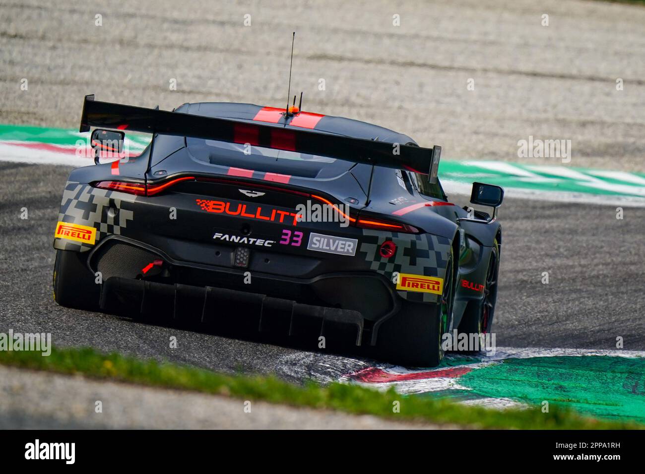 Monza, Italy. 23rd Apr, 2023. The #33 Bullitt Racing Aston Martin ...