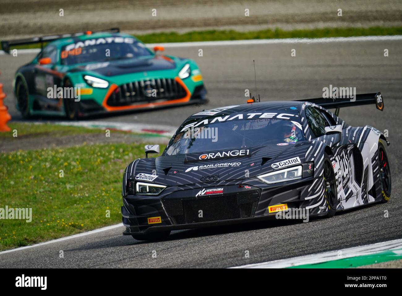 Monza, Italy. 23rd Apr, 2023. The #66 Tresor Attempto Racing Audi R8 ...