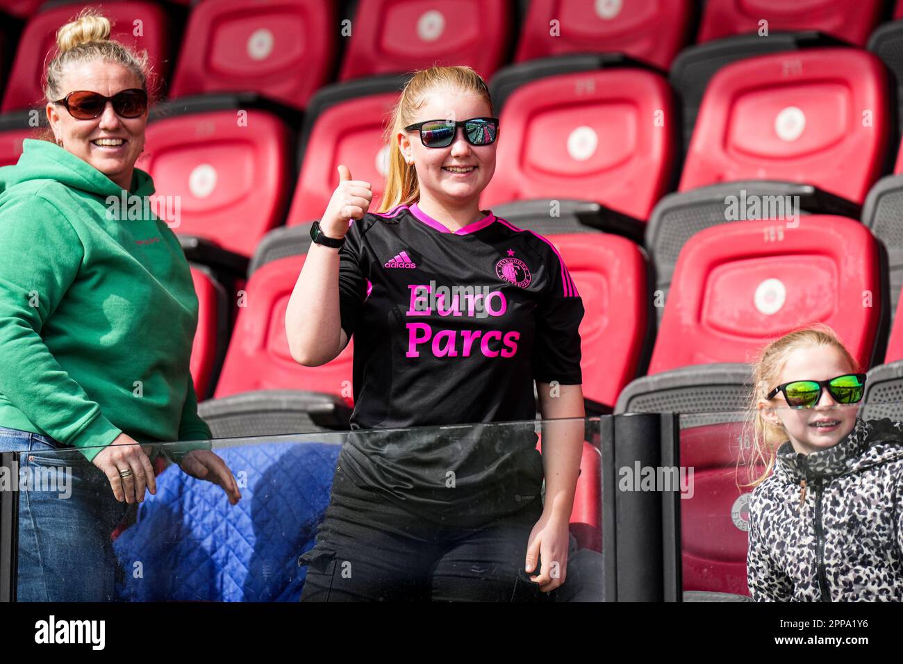 Rotterdam - Supporters of Feyenoord during the match between Excelsior ...