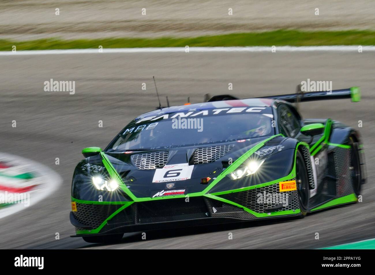 Monza, Italy. 23rd Apr, 2023. The #6 K-Pax Racing Lamborghini Huracan ...