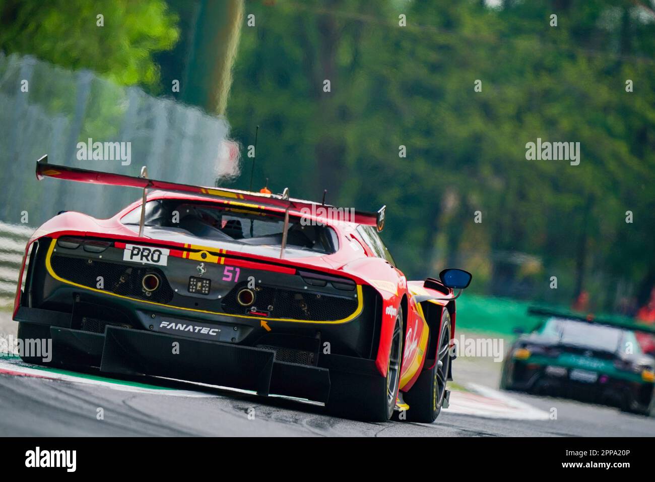Monza, Italy. 23rd Apr, 2023. The #51 AF Corse Ferrari 296 GT3 of ...
