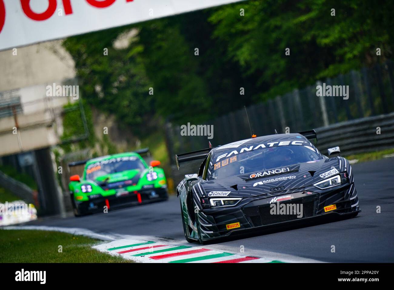 Monza, Italy. 23rd Apr, 2023. The #66 Tresor Attempto Racing Audi R8 ...