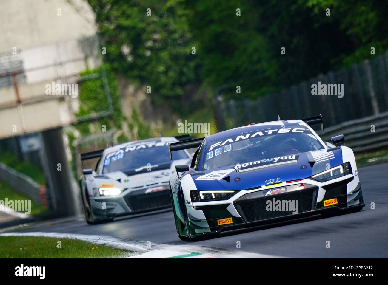 Monza, Italy. 23rd Apr, 2023. The #12 Comtoyou Racing Audi R8 LMS GT3 ...