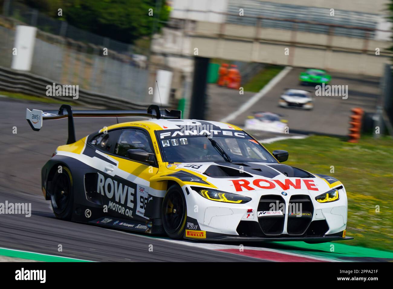 Monza, Italy. 23rd Apr, 2023. The #98 Rowe Racing BMW M4 GT3 of Philipp ...