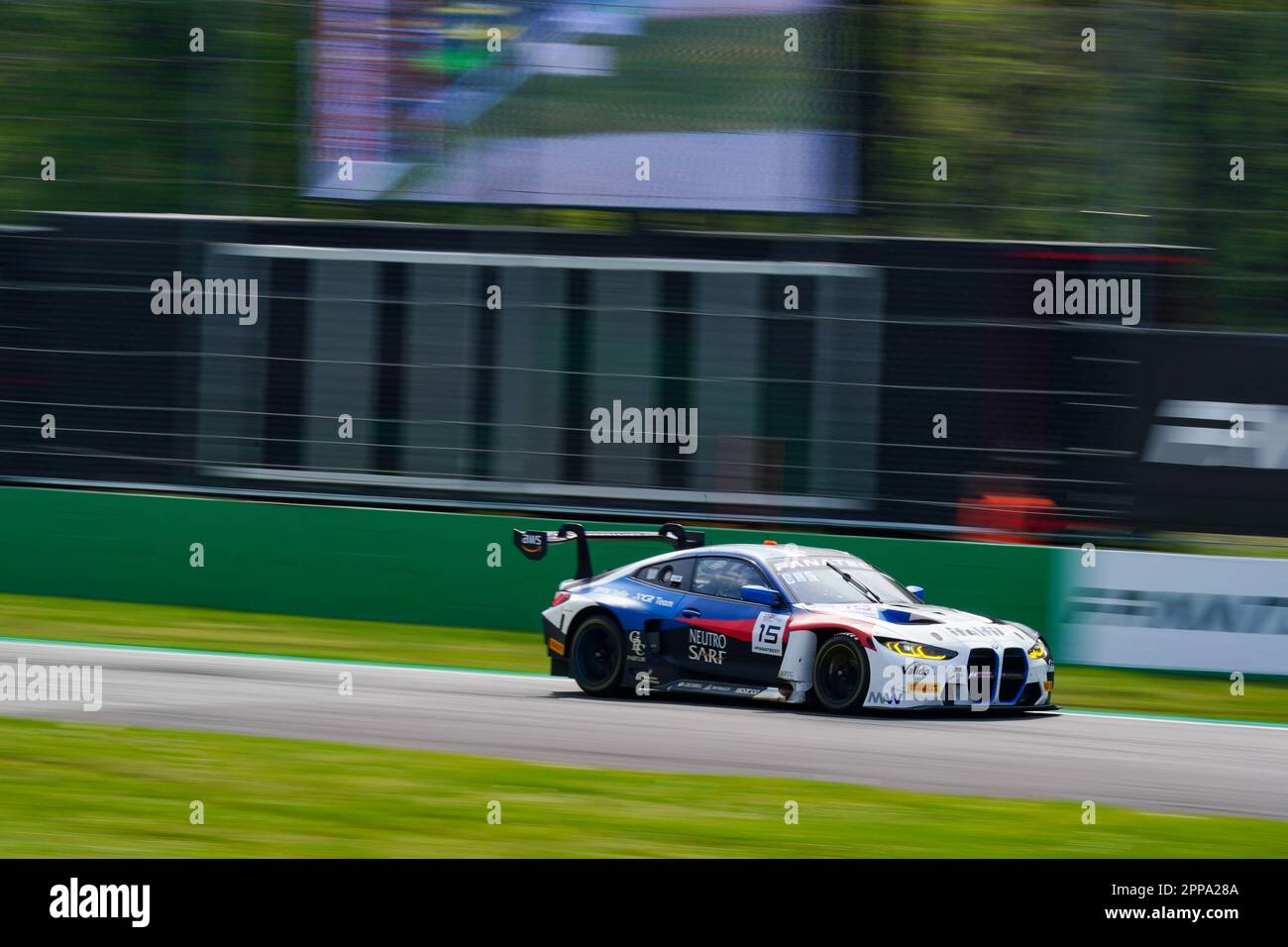 Monza, Italy. 23rd Apr, 2023. The #15 BMW Italia Ceccato Racing BMW M4 ...