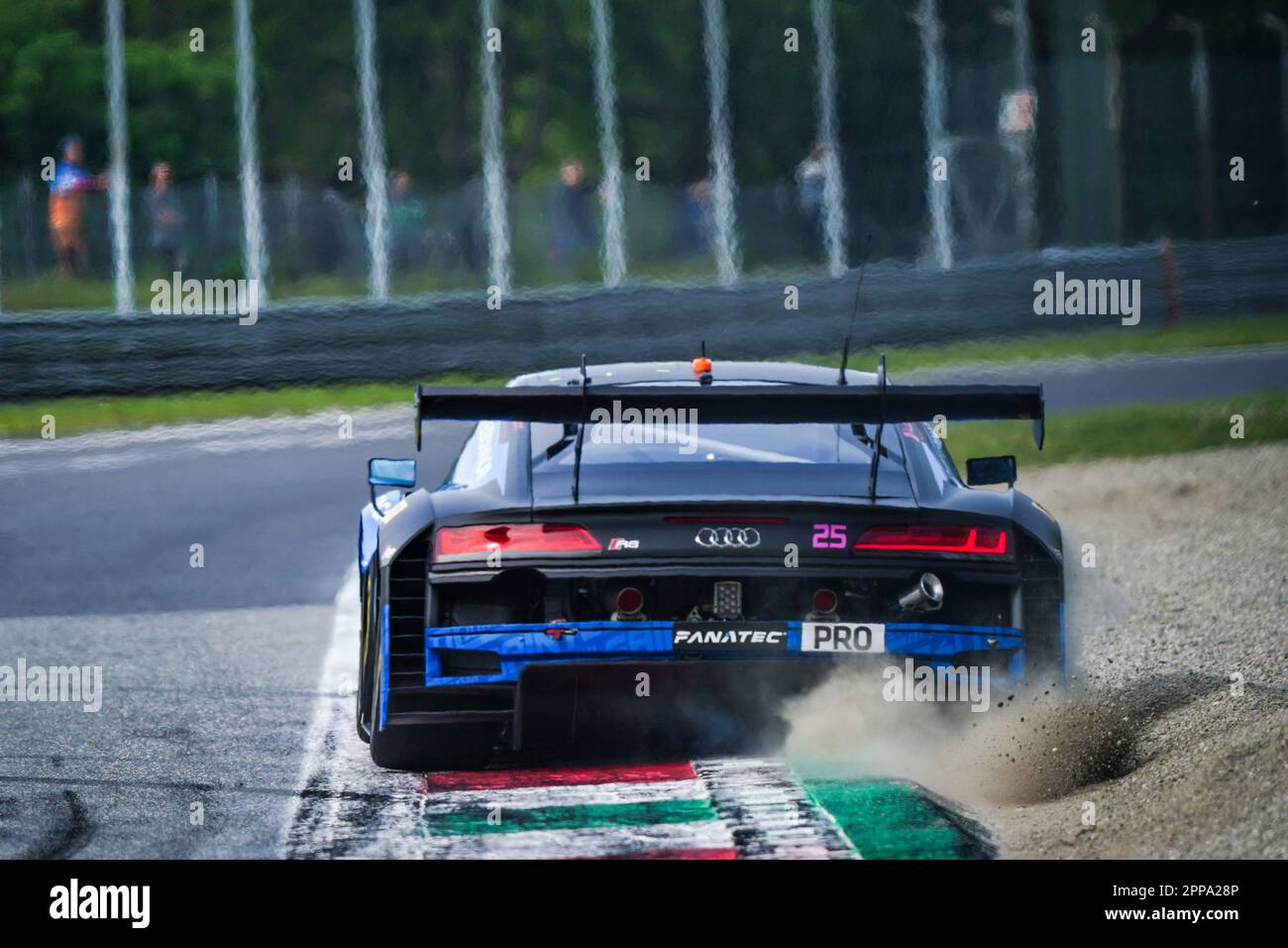 Monza, Italy. 23rd Apr, 2023. The #25 Sainteloc Junior Team Audi R8 LMS ...