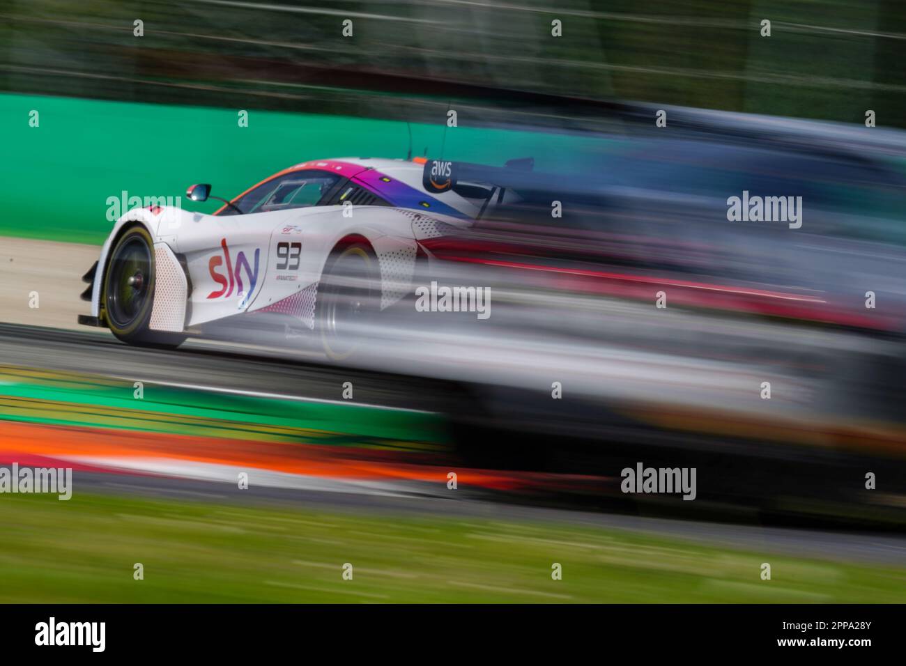 Monza, Italy. 23rd Apr, 2023. The #93 Sky Tempesta Racing McLaren 720S ...