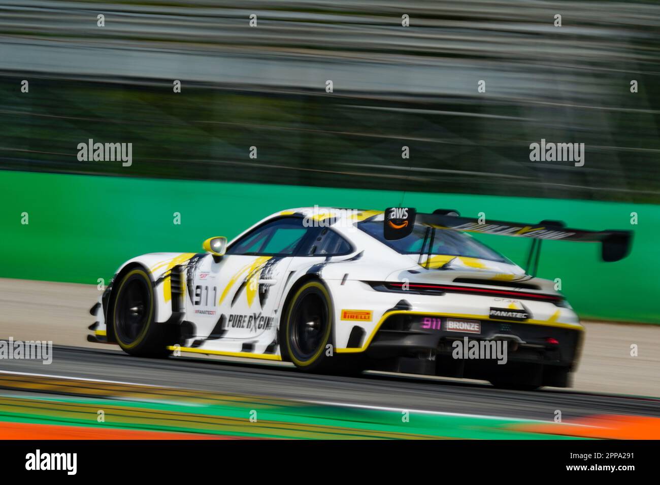 Monza, Italy. 23rd Apr, 2023. The #911 Pure Rxcing Porsche 911 GT3 R ...