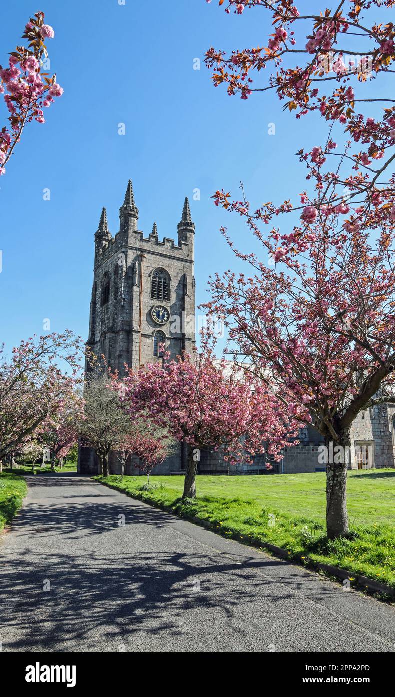 Upright image; The Clock tower south elevation of the Parish Church of ...