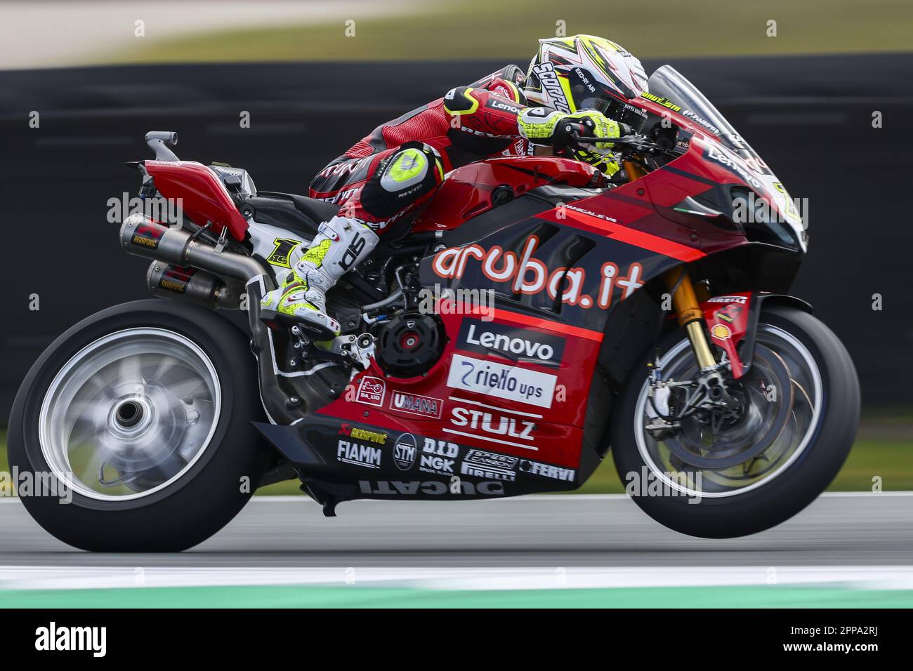 ASSEN - Alvaro Bautista (SPA) on his Ducati in superpole for the World ...