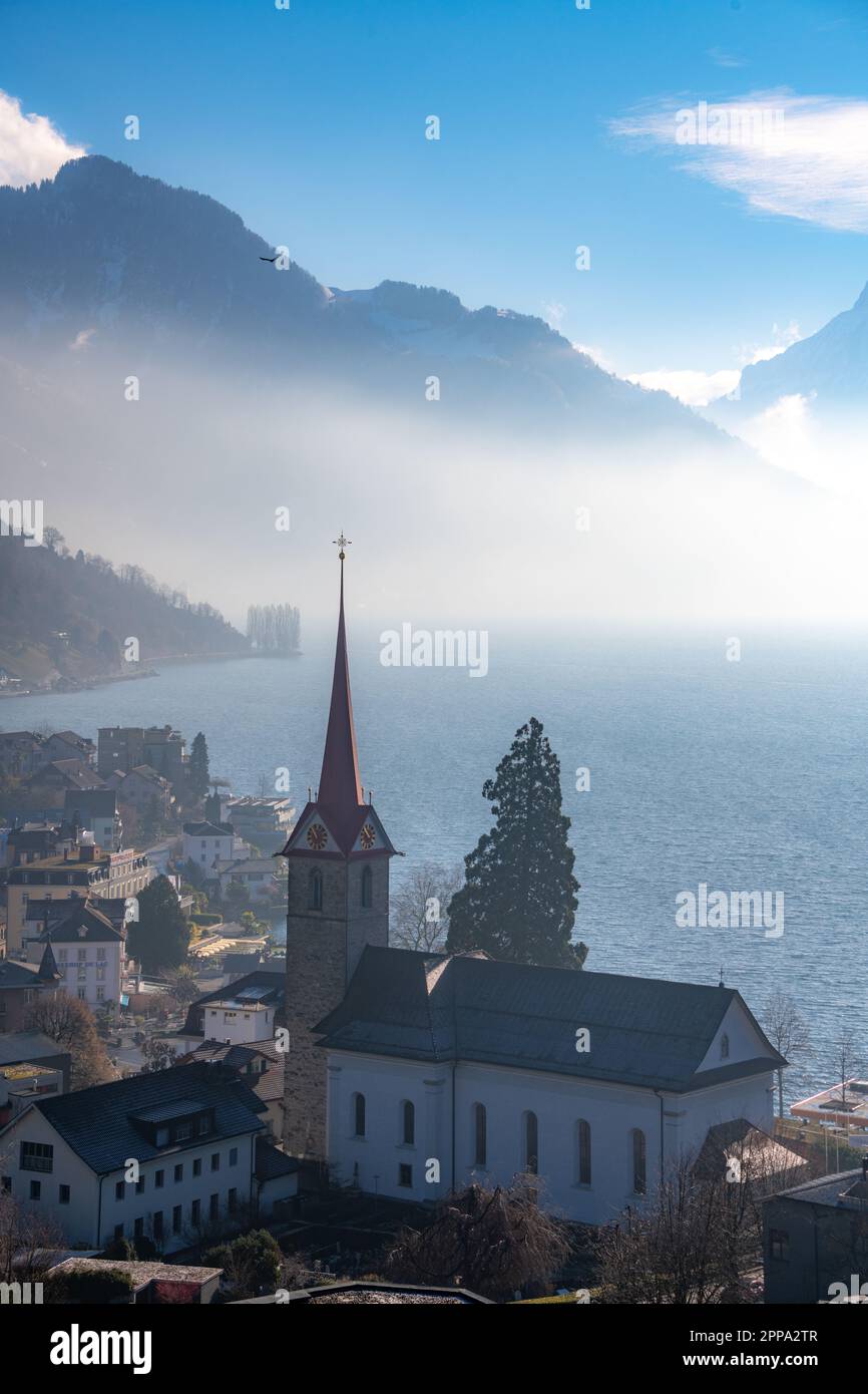 Weggis city hi-res stock photography and images - Alamy