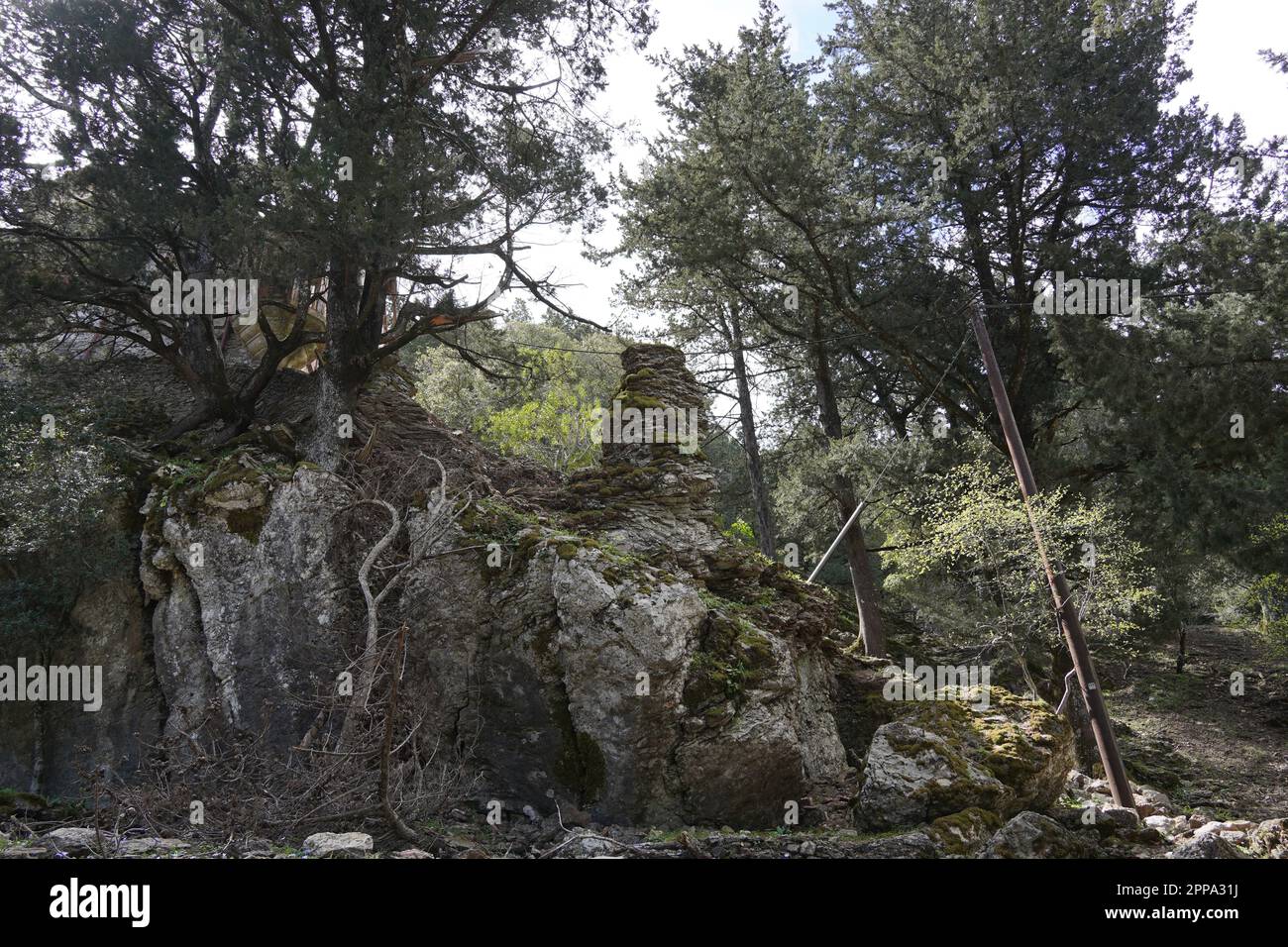 Mussolini`s House at Rhodes ,Greece, summer residence of General Cesare ...