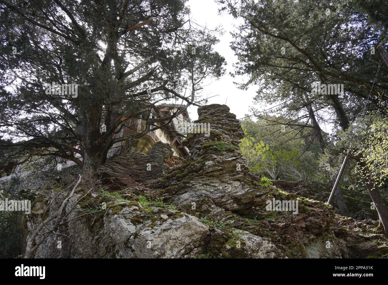 Mussolini`s House at Rhodes ,Greece, summer residence of General Cesare ...