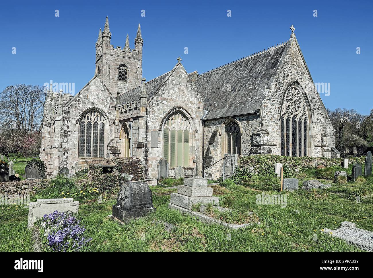 Photo illustration of the east face of the Parish Church of St Mary in ...