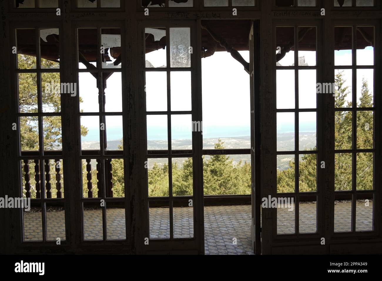 Mussolini`s House at Rhodes ,Greece, summer residence of General Cesare ...