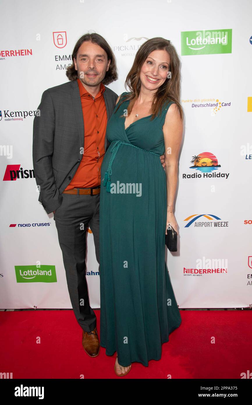 Calcar, Deutschland. 22nd Apr, 2023. Mara BERGMANN, presenter, pregnant ...