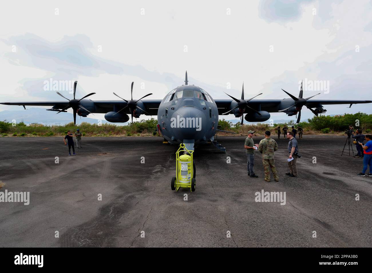 Subic Bay, Bataan, The Philippines. 23rd Apr, 2023. An AC-130J military ...