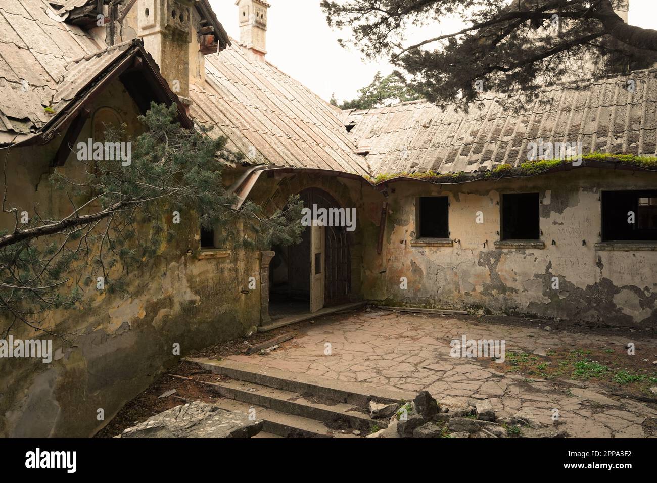 Mussolini`s House at Rhodes ,Greece, summer residence of General Cesare ...