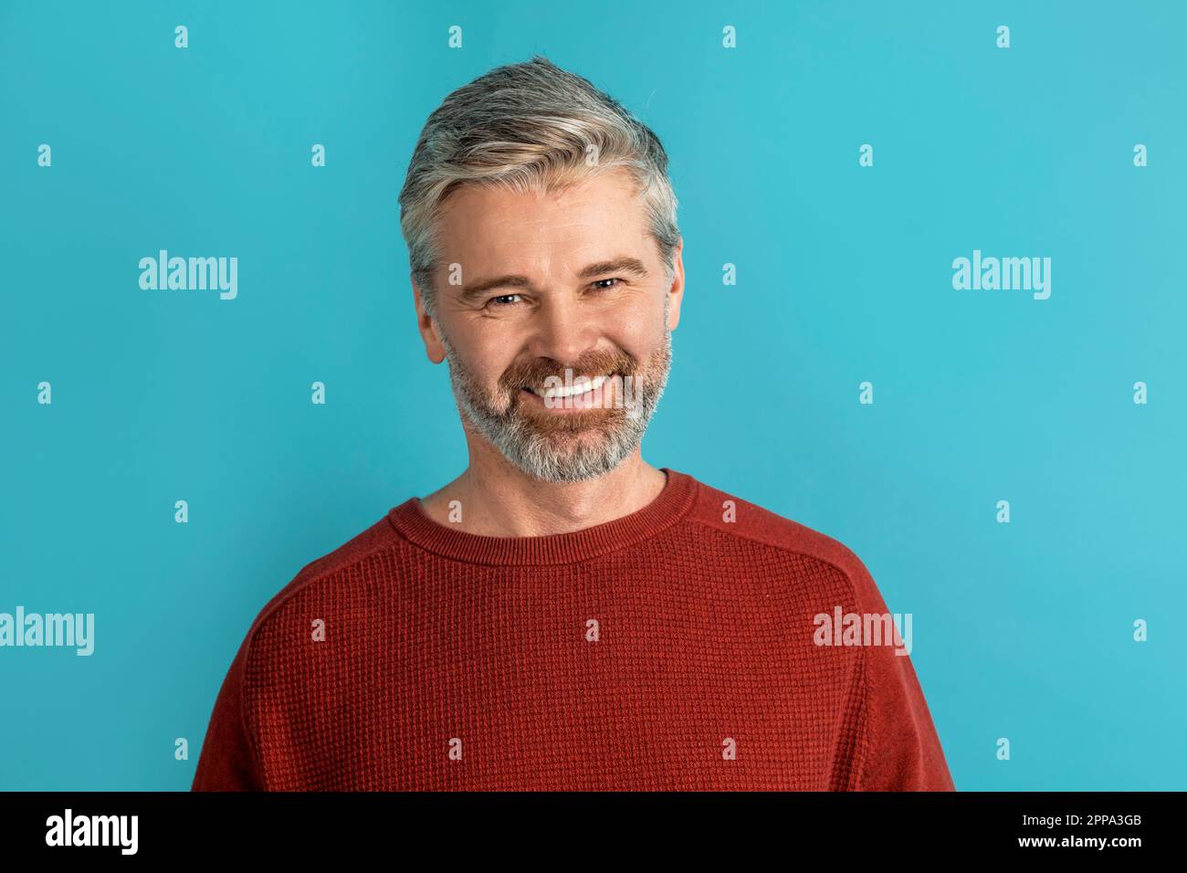 Attractive candid european middle aged male hi-res stock photography ...